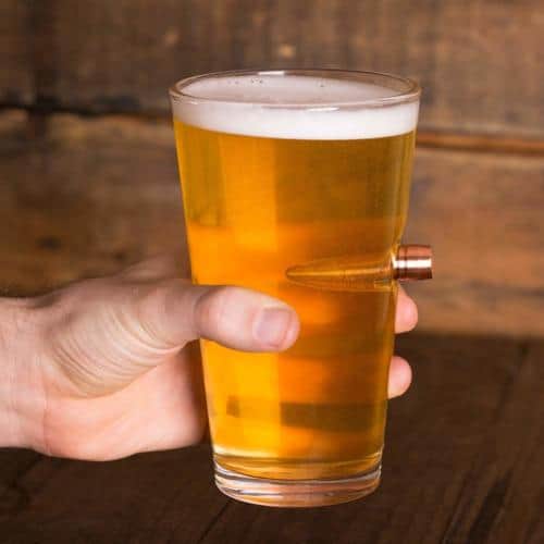 .50 Cal Real Bullet Pint Glass - SPN