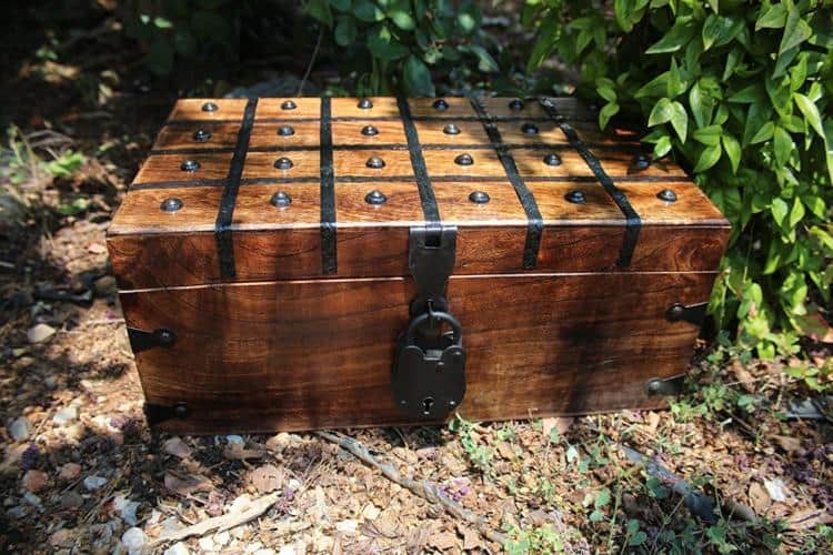 Wooden Pirate Treasure Chest - SPN
